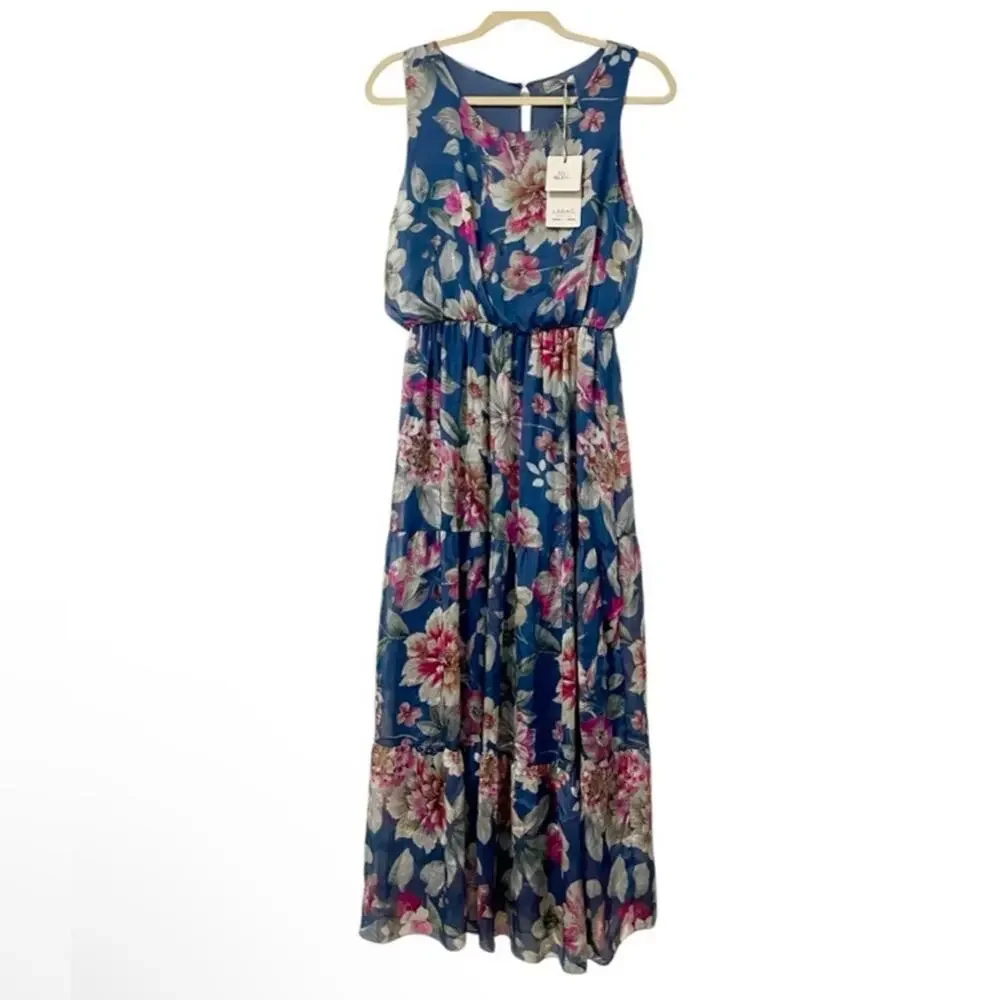 Lara G. | Dresses | Lara G By Lara Guidotti Floral Silk Blend Maxi ...
